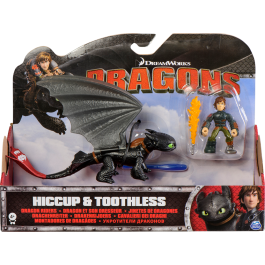 DREAMWORKS DRAGONS DRAGON RIDERS 2-PACK HICCUP & TOOTHLESS